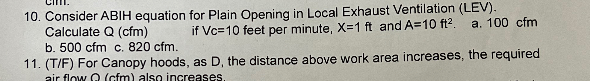 Solved Consider ABIH equation for Plain Opening in Local | Chegg.com