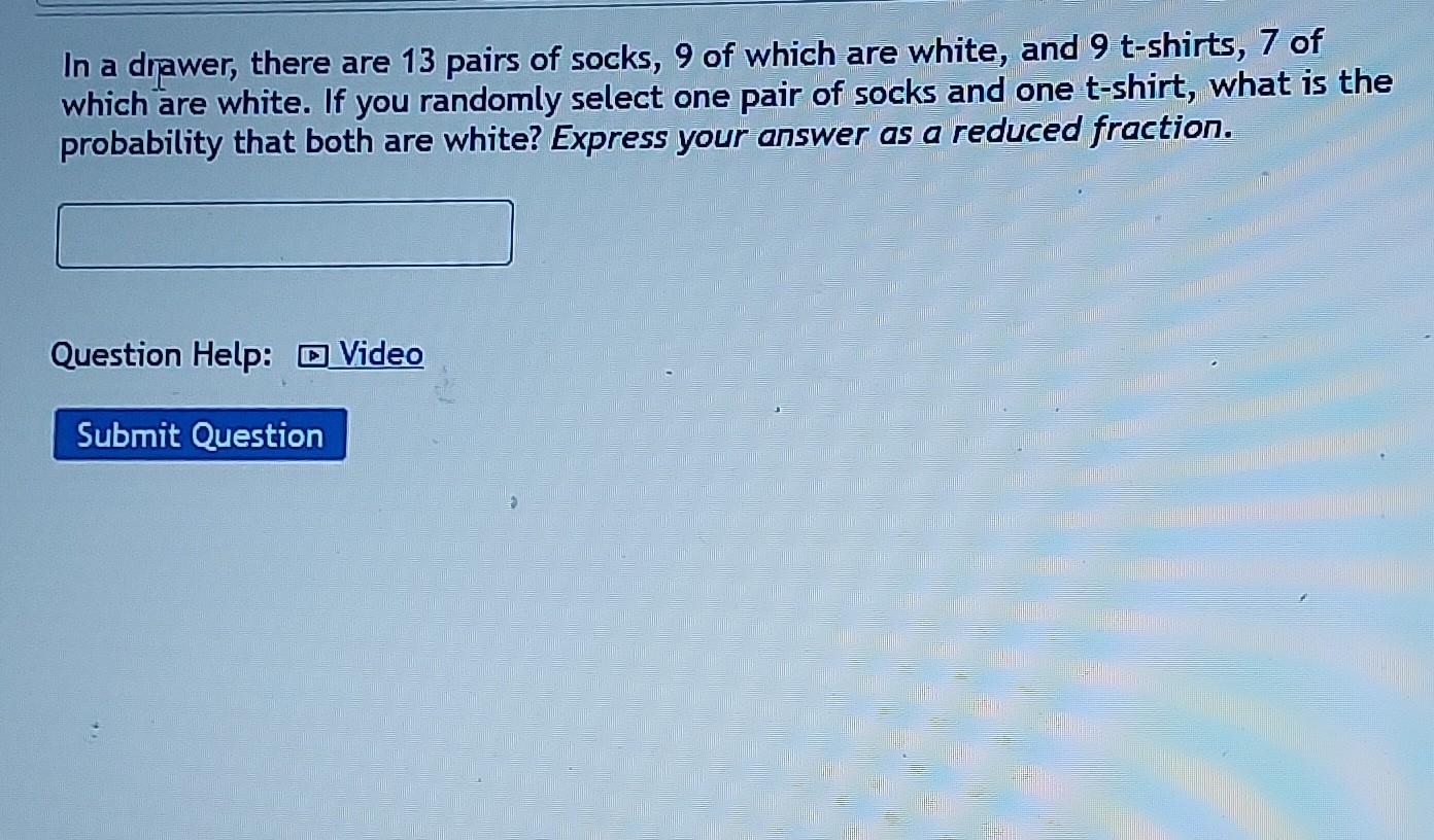 Solved In a drawer, there are 13 pairs of socks, 9 of which | Chegg.com