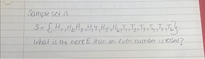 Solved Sumple set is | Chegg.com