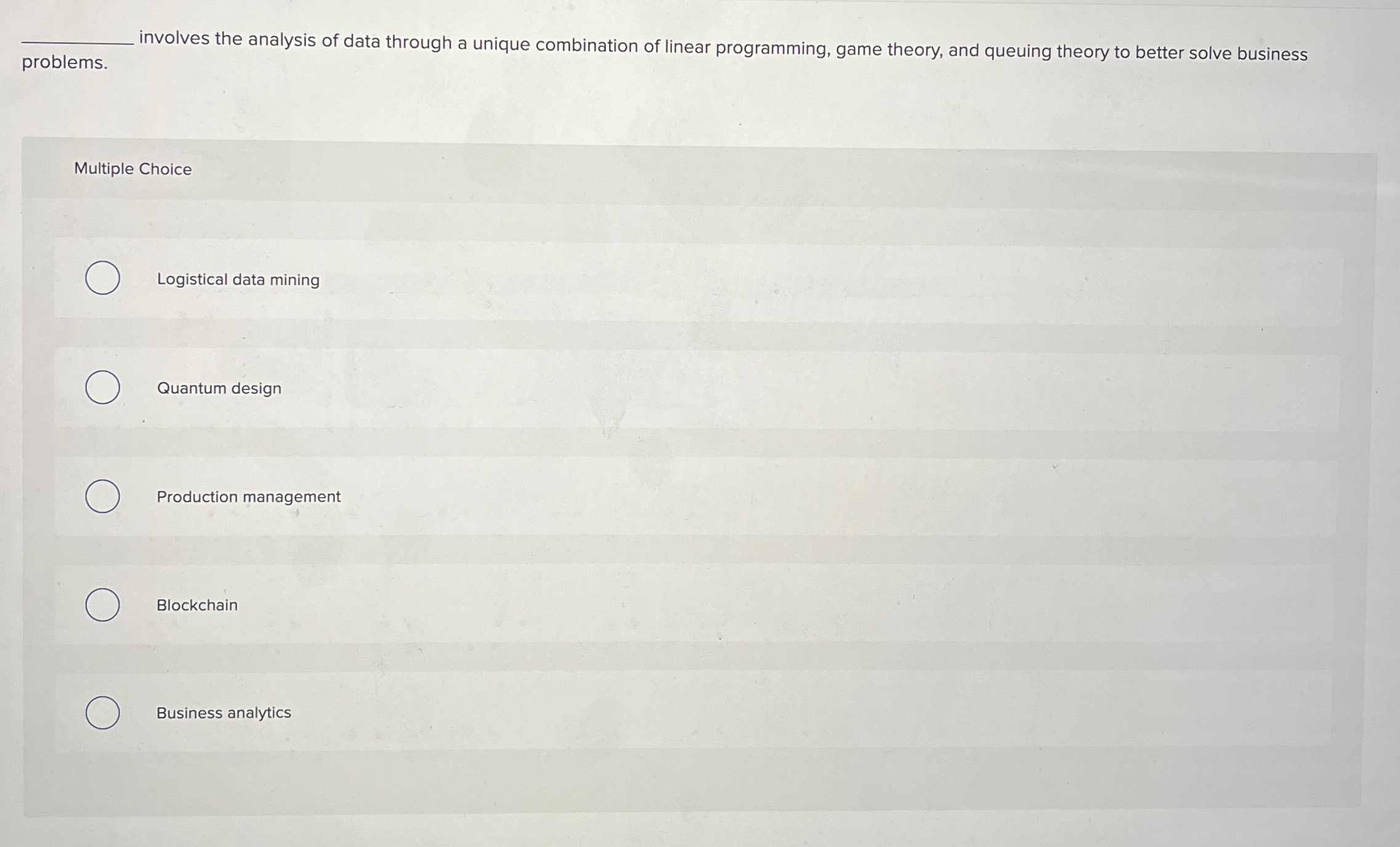 Solved q, ﻿problems.involves the analysis of data through a | Chegg.com