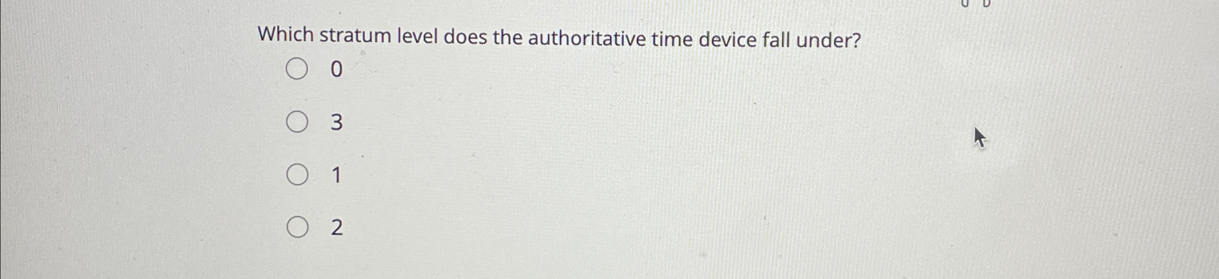 Solved Which stratum level does the authoritative time | Chegg.com