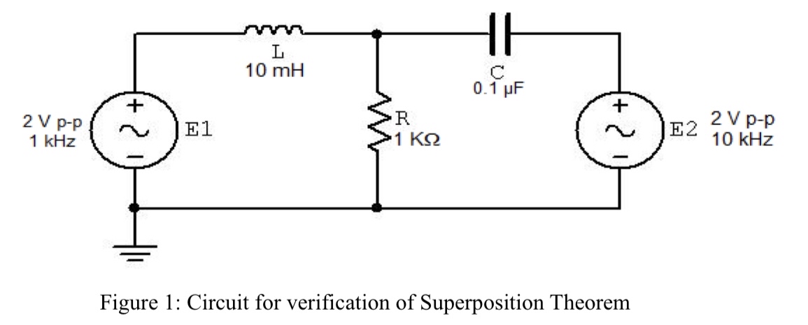 Solved Figure 1 Circuit For Verification Of Superposition