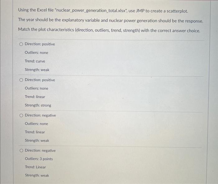 Solved Using the Excel file | Chegg.com