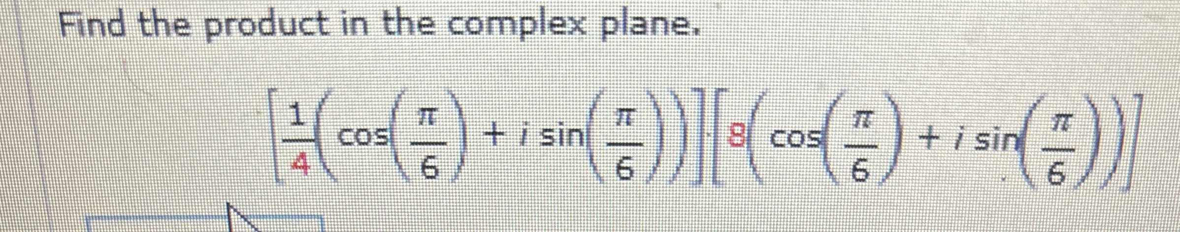 Solved Find the product in the complex | Chegg.com
