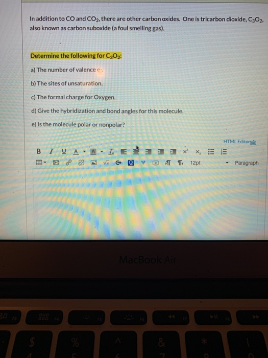Solved In addition to CO and CO2, there are other carbon | Chegg.com