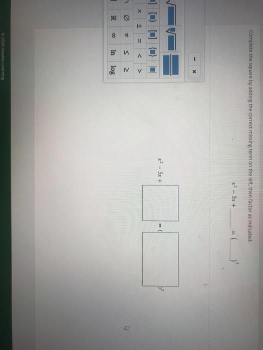 Solved complete the square by adding the correct missing | Chegg.com