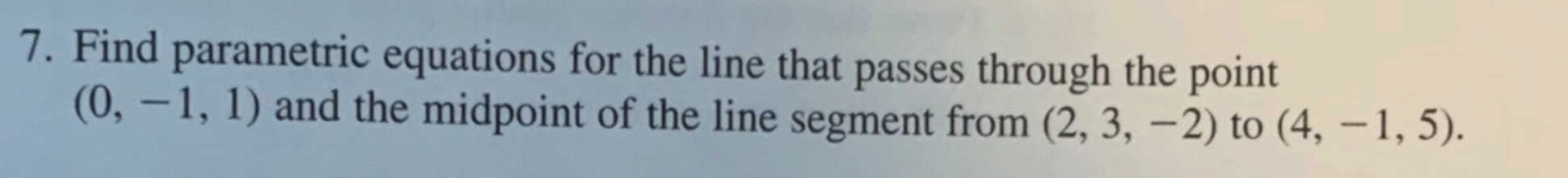 Solved Find parametric equations for the line that passes | Chegg.com