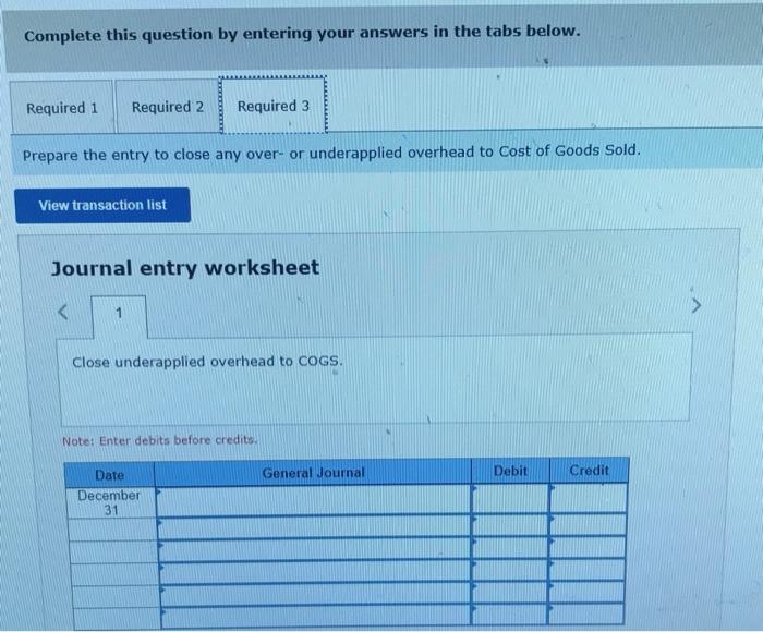 Solved Exercise 2-26 (Static) Computing applied overhead and | Chegg.com
