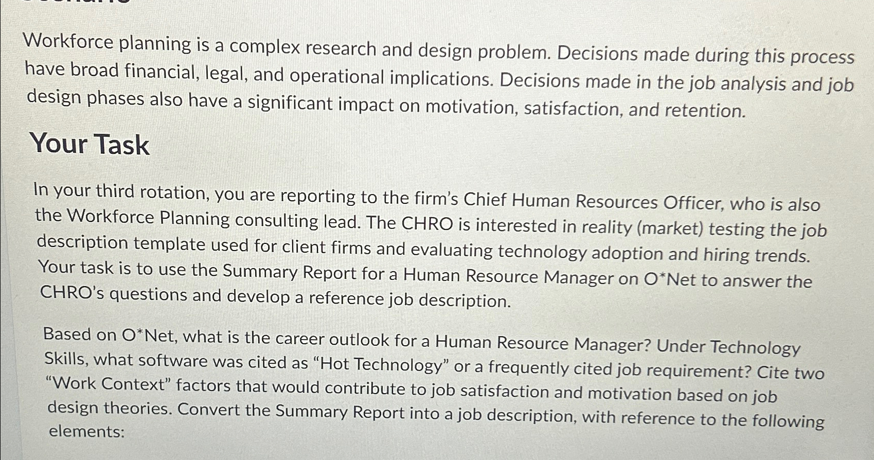 Solved Workforce planning is a complex research and design | Chegg.com