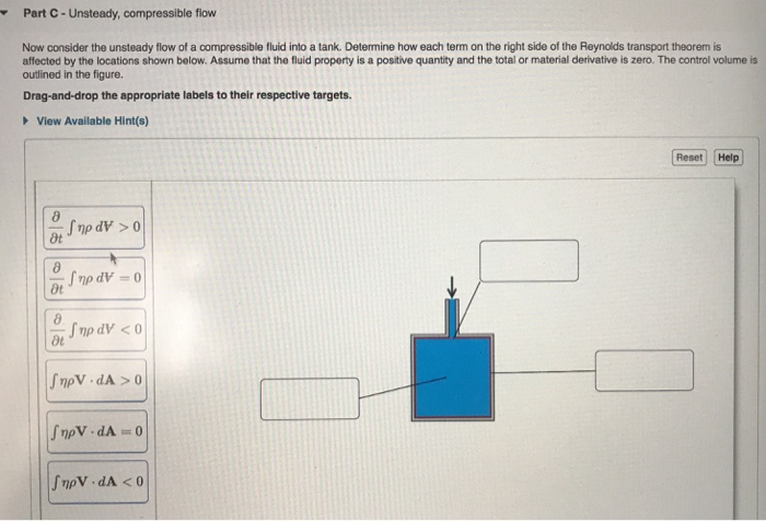 Solved Part C - Unsteady, compressible flow Now consider the | Chegg.com