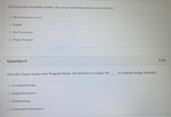 Solved During project feasibility studies, the owner and | Chegg.com