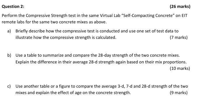 Solved Question 2:(26 ﻿marks)Perform the Compressive | Chegg.com