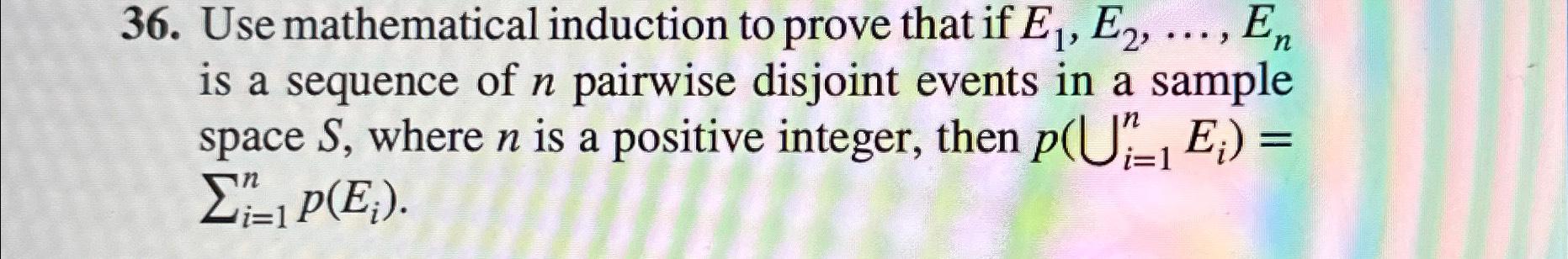 Solved Use mathematical induction to prove that if | Chegg.com