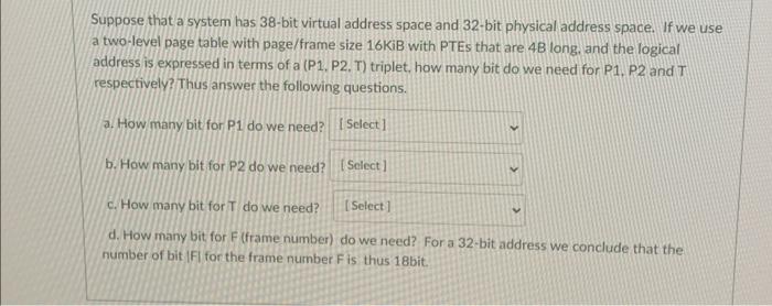 Solved Suppose that a system has 38-bit virtual address | Chegg.com