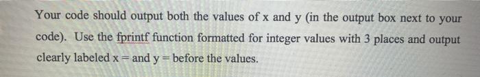 Solved Write Matlab Live Script Code To Calculate Yx For X