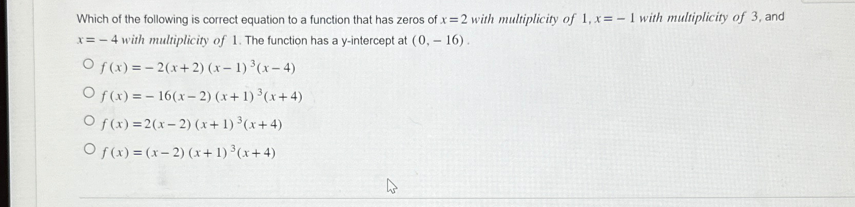 Solved Which of the following is correct equation to a | Chegg.com
