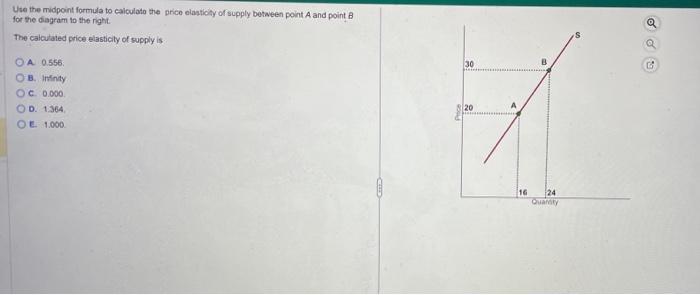 Solved Use the midpoint formula to calculato the price | Chegg.com