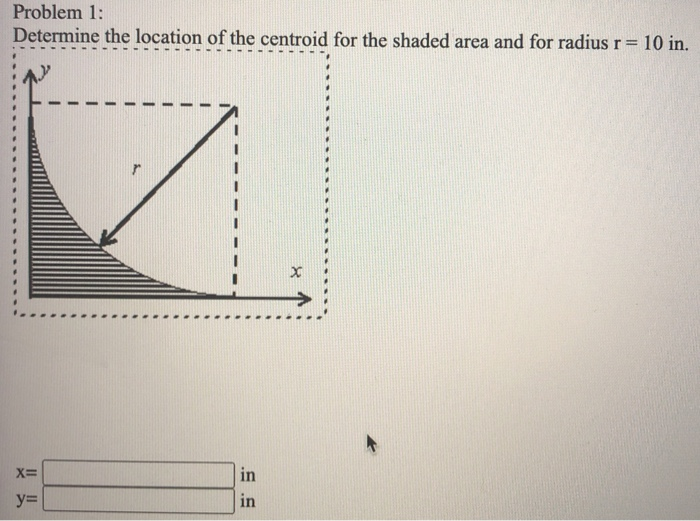 Solved Problem 1: Determine the location of the centroid for | Chegg.com