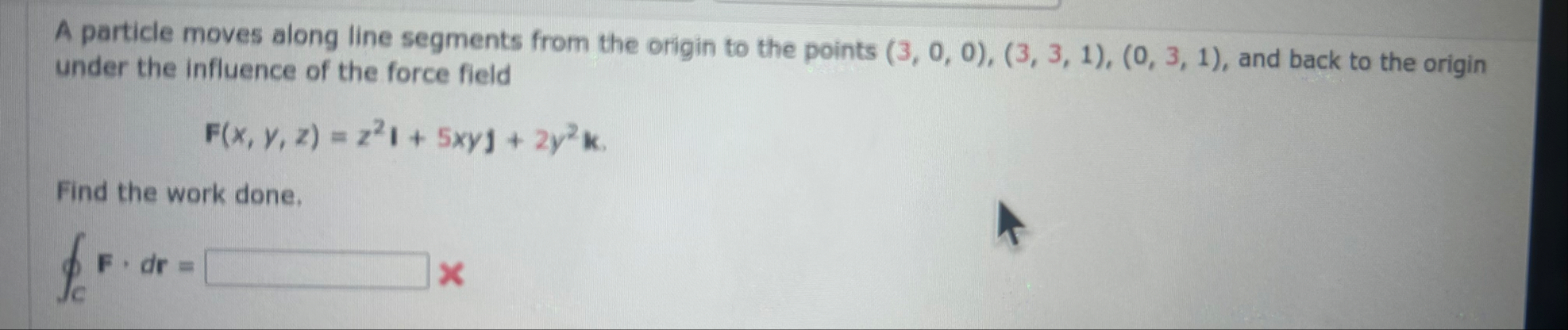 A particle moves along line segments from the origin | Chegg.com