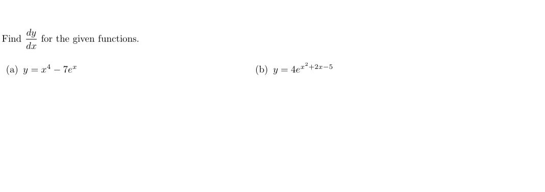 Solved Find dydx ﻿for the given | Chegg.com