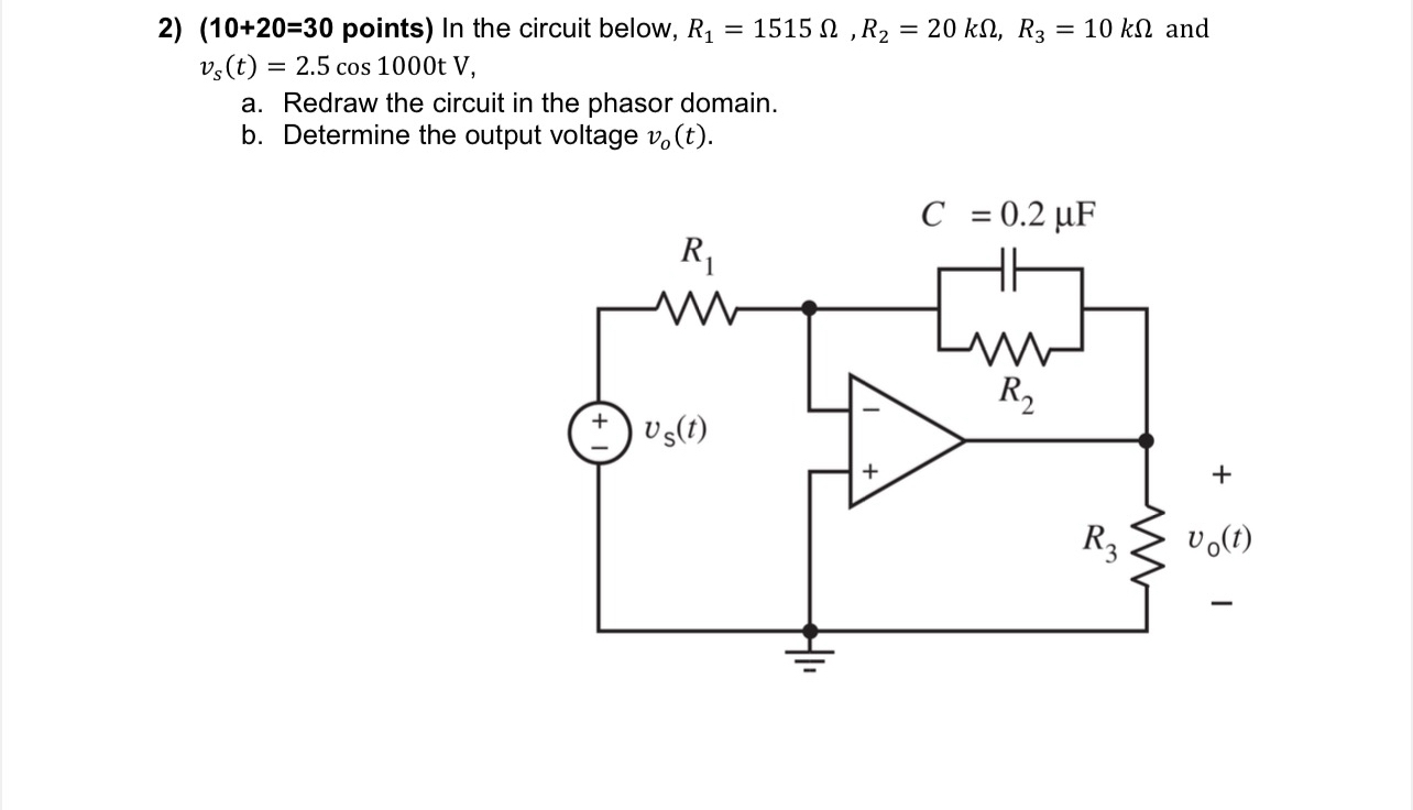 points) ﻿In the circuit below, | Chegg.com
