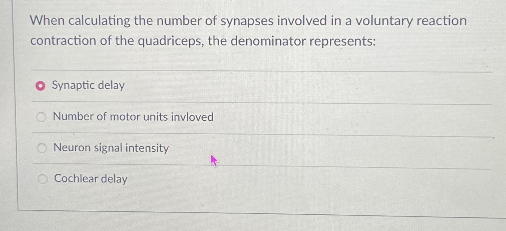 Solved When calculating the number of synapses involved in a | Chegg.com