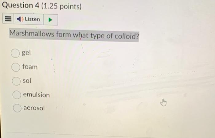 Solved Butter forms what type of colloid? foam sol aerosol | Chegg.com
