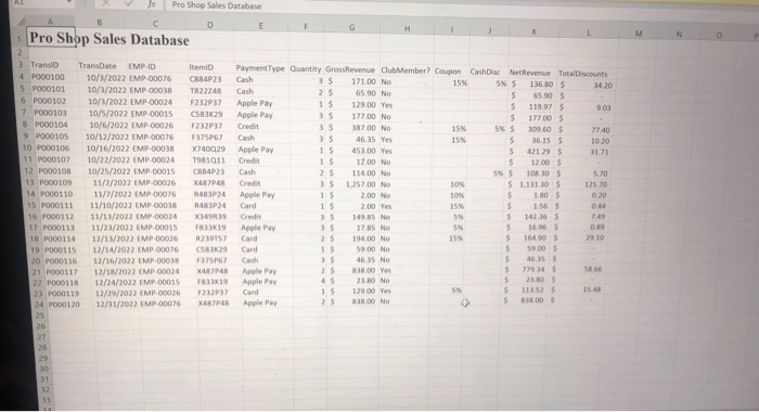 Grader - Instructions Excel 2019 Project | Chegg.com