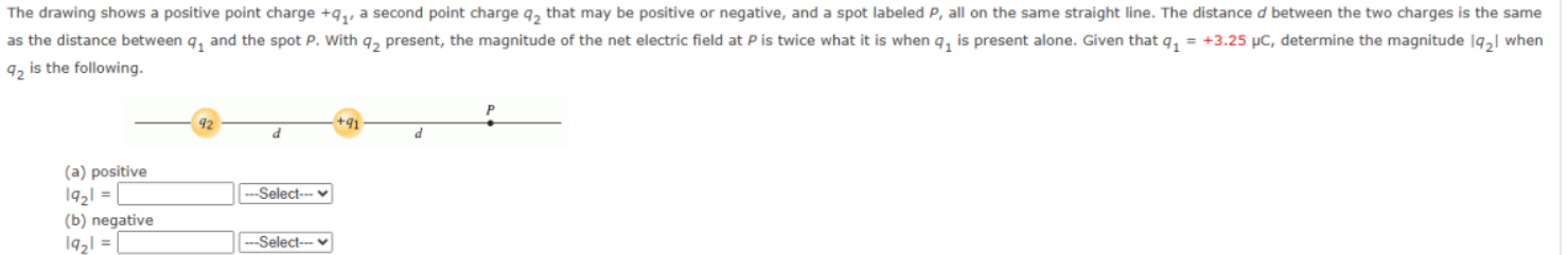 Solved q2 ﻿is the following.(a) ﻿positive|q2|=(b) | Chegg.com