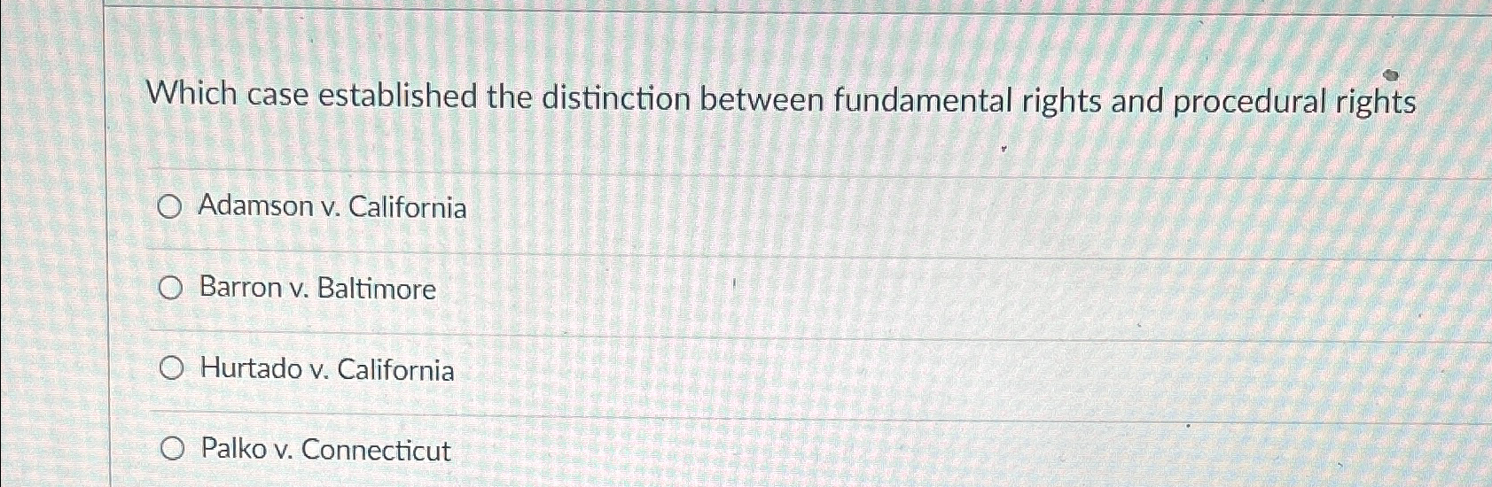Solved Which case established the distinction between | Chegg.com