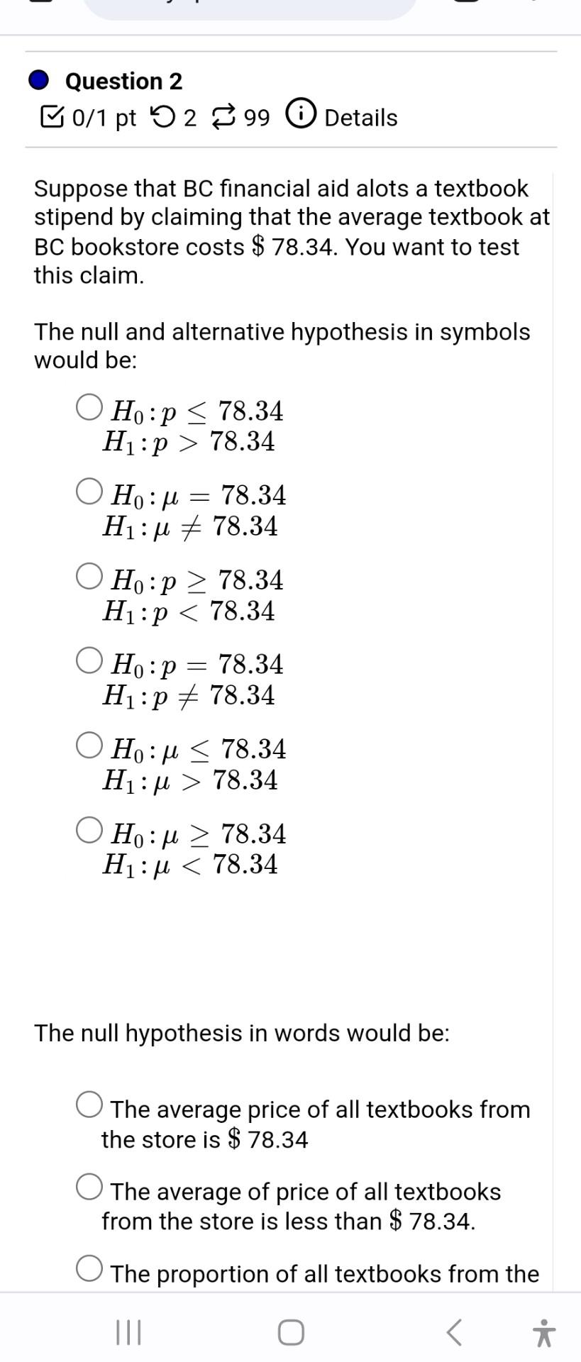 Solved Suppose that BC financial aid alots a textbook | Chegg.com
