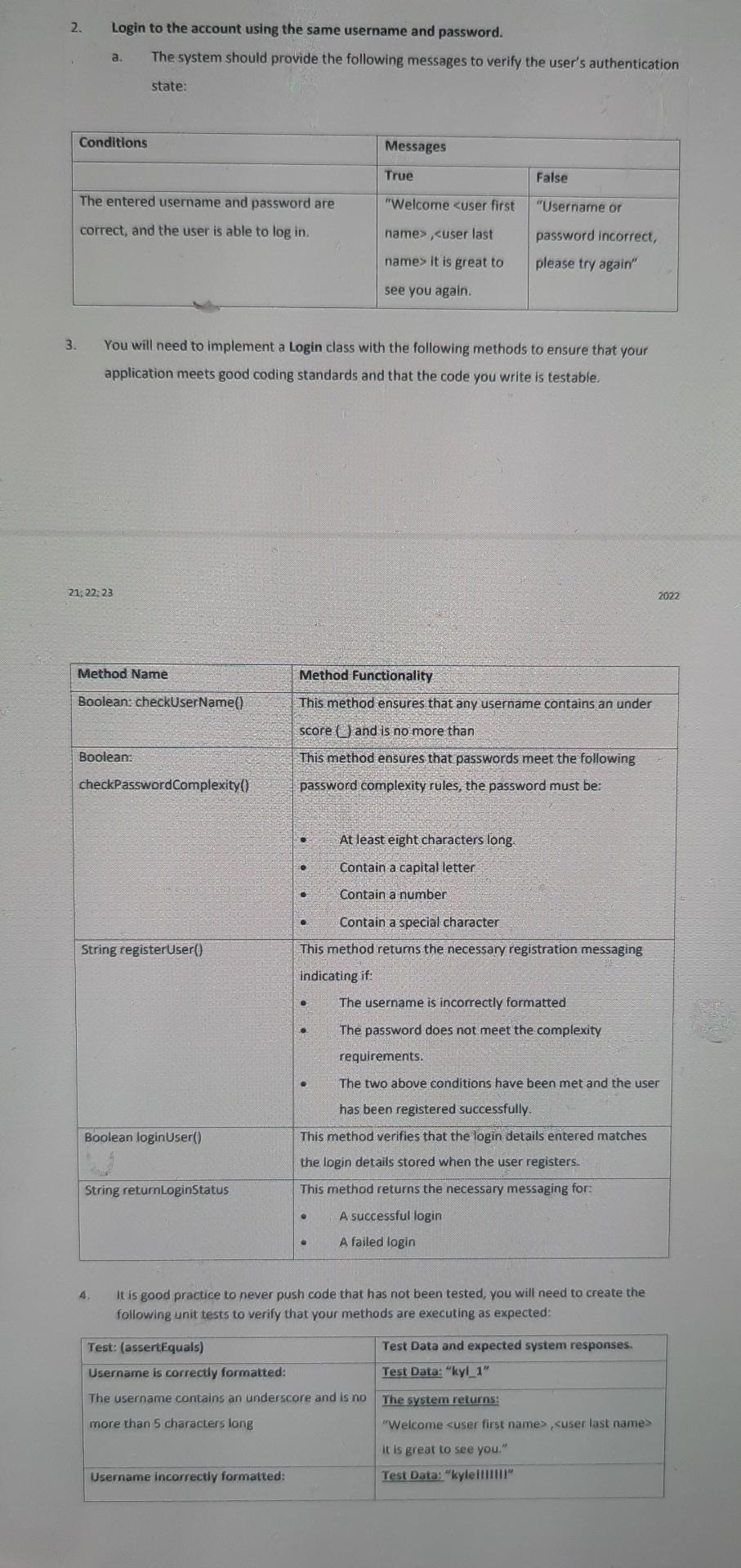 Solved Login to the account using the same username and | Chegg.com