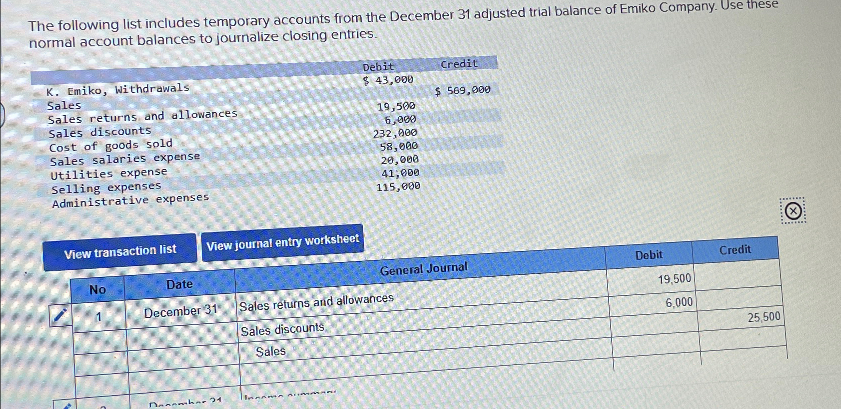 Solved The following list includes temporary accounts from | Chegg.com