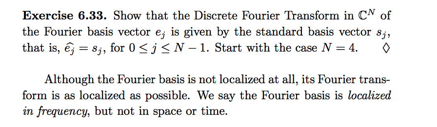 Solved Exercise 6.33. ﻿Show that the Discrete Fourier | Chegg.com