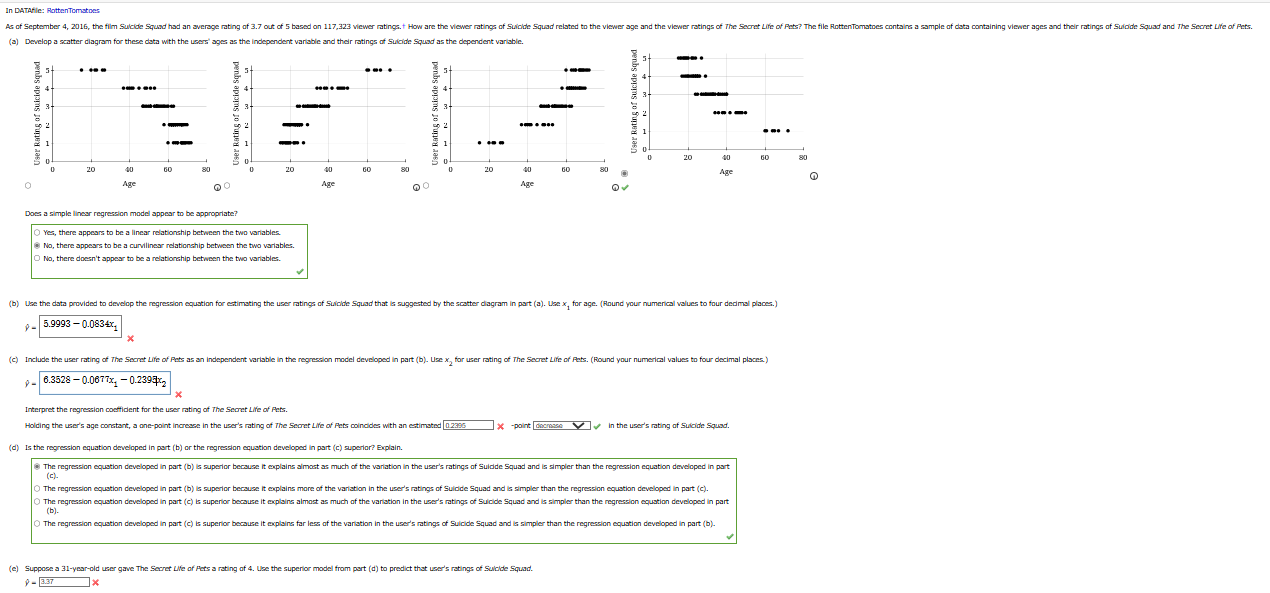 Solved by an EXPERT In DATAFile below, please use to find the answers to | Chegg.com
