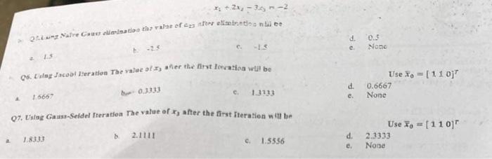 Solved following Systern to answer 25−Q7 | Chegg.com