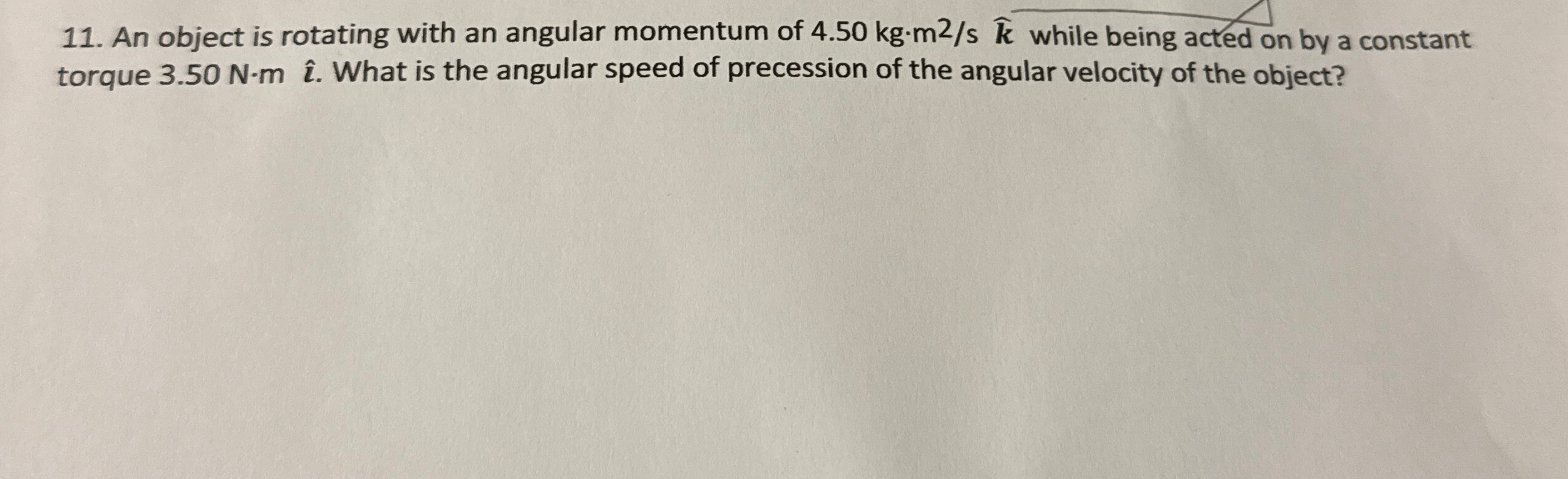 Solved An object is rotating with an angular momentum of | Chegg.com