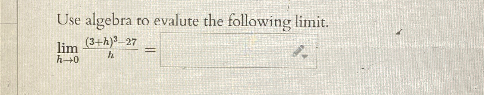 Solved Use algebra to evalute the following | Chegg.com