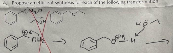 Solved 4. Propose an efficient synthesis for each of the | Chegg.com