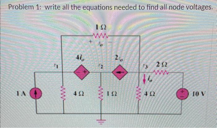 Solved Solve for V1 V2 V3.please explain clearly.if it's not | Chegg.com