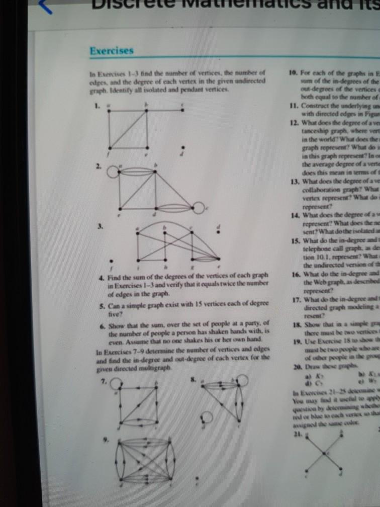 Solved TIS Exercises In Eines 1-3 find the number of | Chegg.com