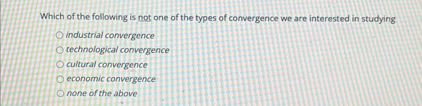 Solved Which of the following is not one of the types of | Chegg.com
