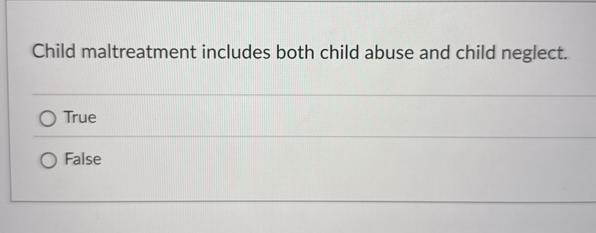 Solved Child maltreatment includes both child abuse and | Chegg.com