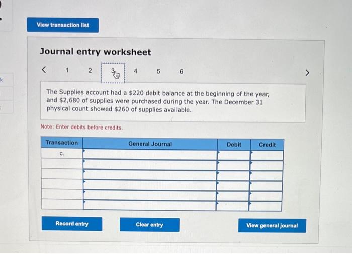 [Solved]: Exercise 3-6 (Algo) Preparing adjusting entries L