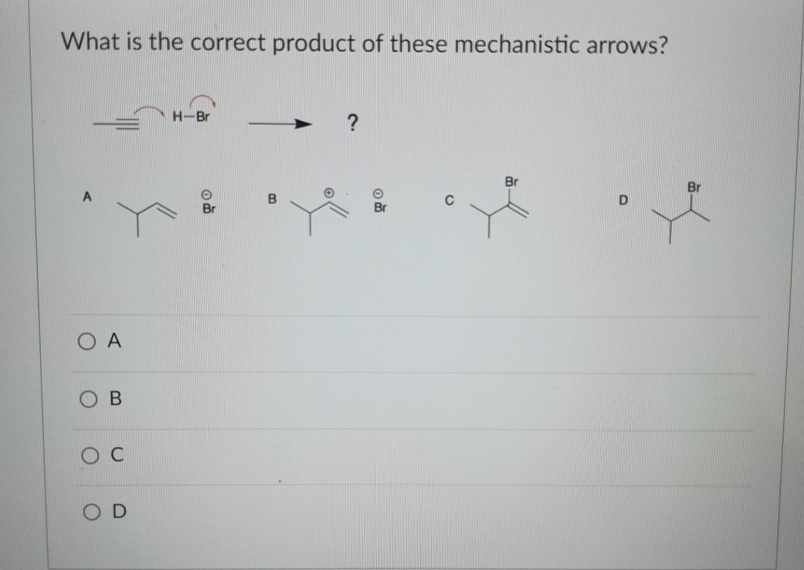 Solved What is the correct product of these mechanistic | Chegg.com