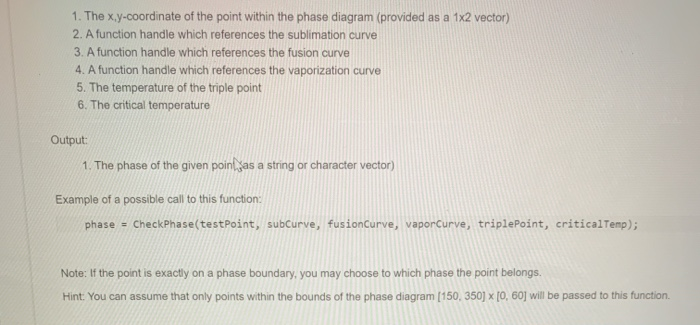 Write a function called CheckPhase that determines | Chegg.com