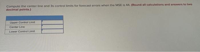 Solved Compute the center line and 3s control limits for | Chegg.com