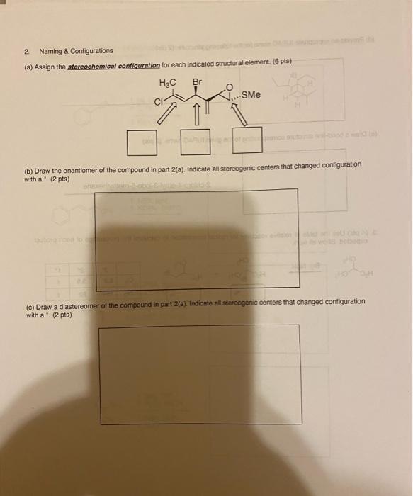 Solved 2. Naming \& Configurations (a) Assign the | Chegg.com