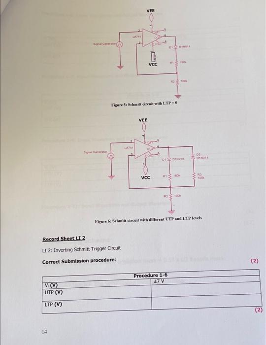 Solved LABORATORY INVESTIGATION 2: OP-AMP SCHMITT TRIGGER | Chegg.com