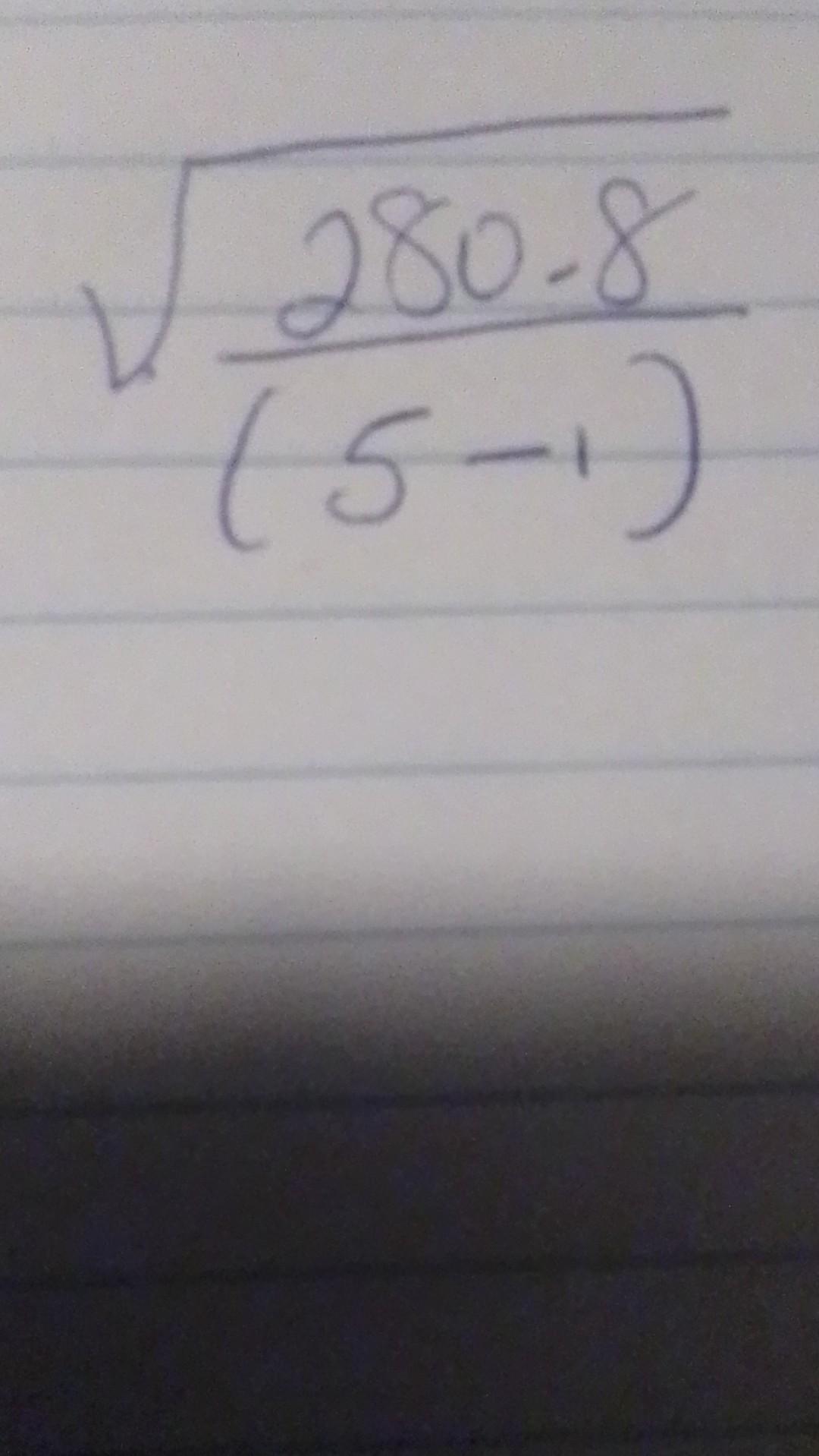 Solved (5−1)280.8 | Chegg.com